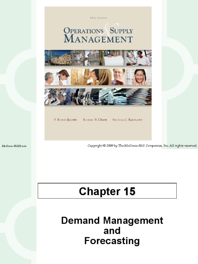Chap15 Demand Management and Forecasting | PDF | Forecasting | Regression Analysis