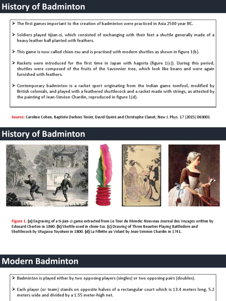 Badminton History | PDF | Drag (Physics) | Motion (Physics)