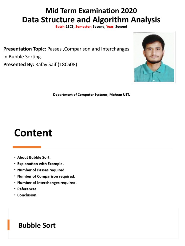 Data Structure and Algorithm Analysis: Mid Term Examination 2020 | PDF ...