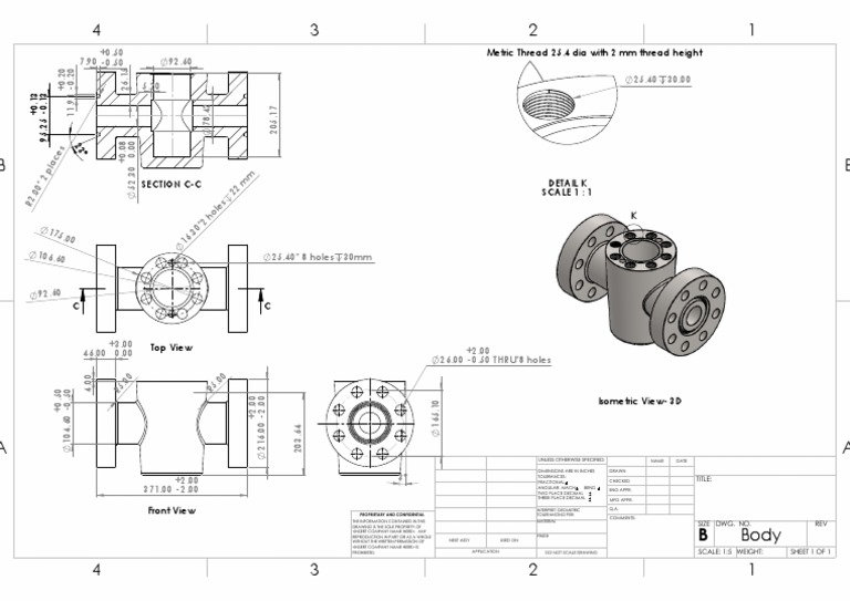 API 6A Valve Body 2 One by Sixteen Inches 3000psi | PDF | Engineering ...