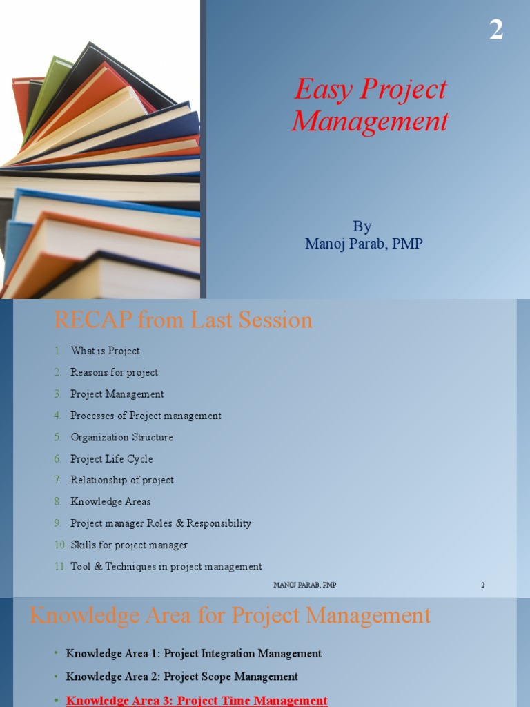 Easy Project Management: by Manoj Parab, PMP | PDF | Project Management ...