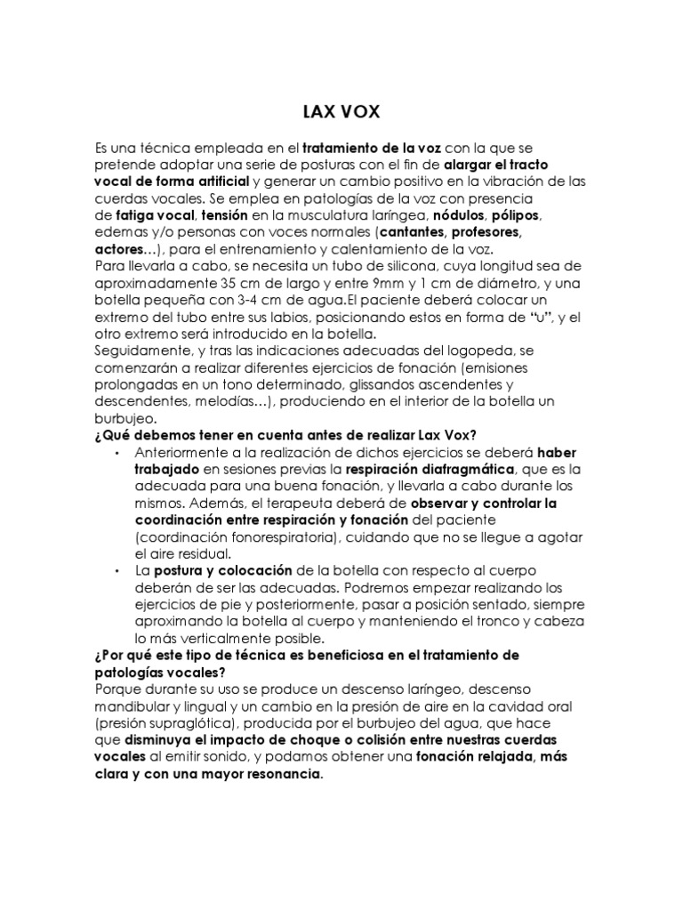 Lax Vox | PDF