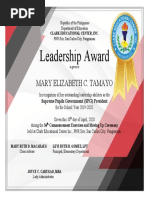 Conduct Award Certificates Template 2020 | PDF