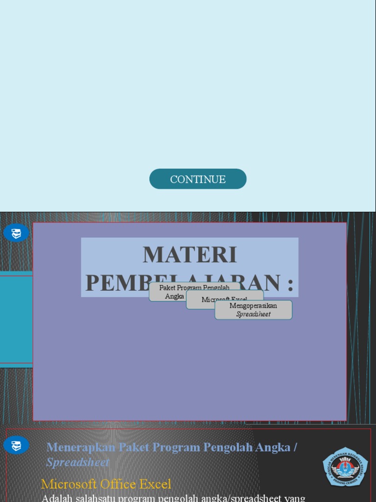 Materi Spreadsheet (Slide KD1) | PDF