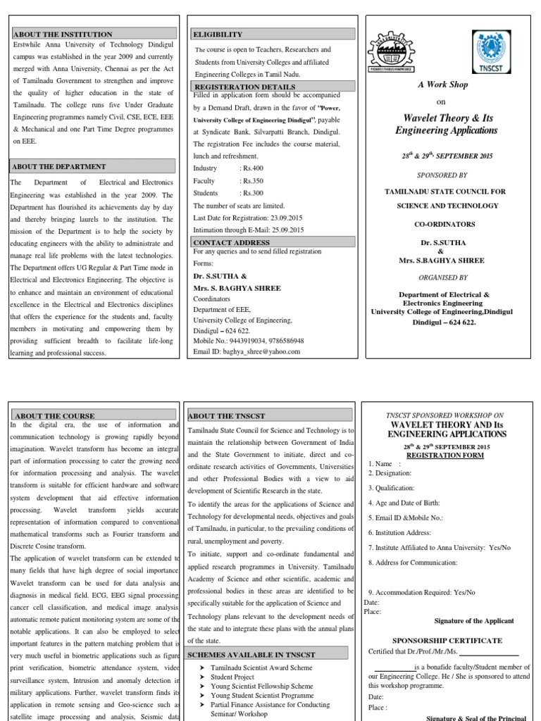 Wavelet - Theory Its Engineering Applications - 28-29 - EEE | PDF ...