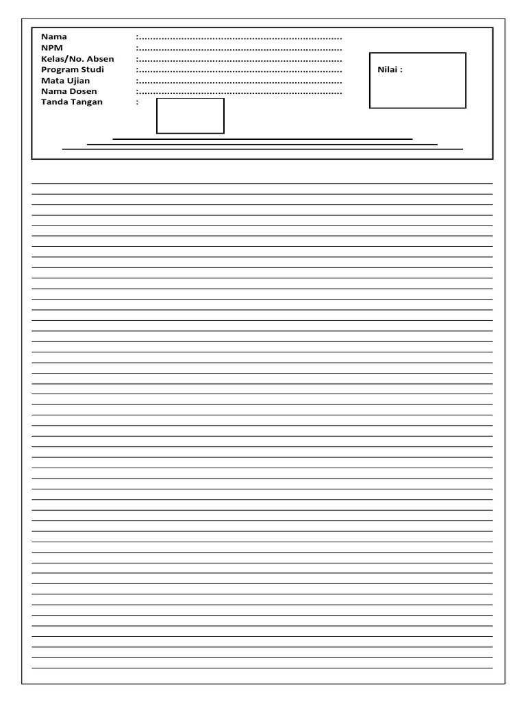 Format LJU HVS Bergaris Print (F4) PDF | PDF