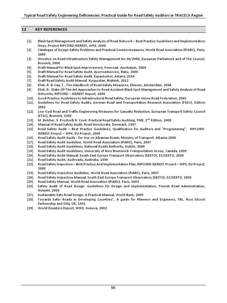 04 RSA Practical Guide EN 2016 8 | PDF | Road Traffic Safety | Road