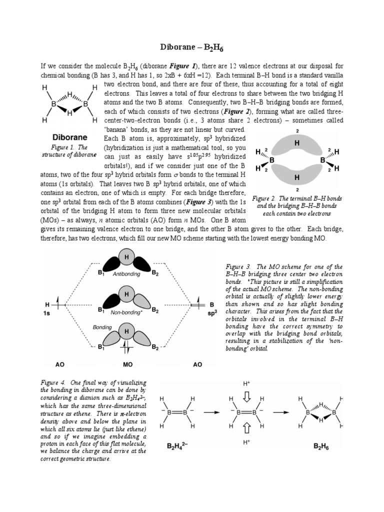Diborane PDF | PDF | Molecular Orbital | Chemical Bond