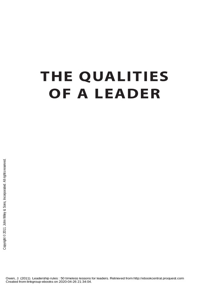 Leadership Rules 50 Timeless Lessons For Leaders - (Leadership Rules ...