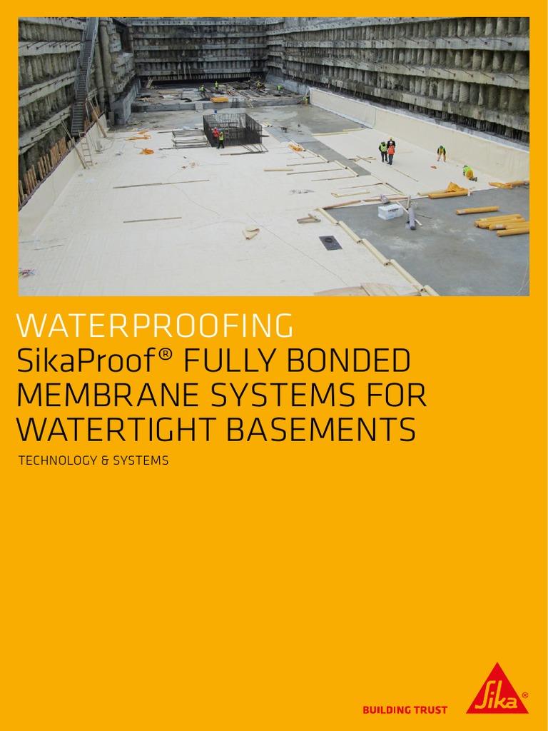 SikaProof A PDF | PDF | Basement | Concrete