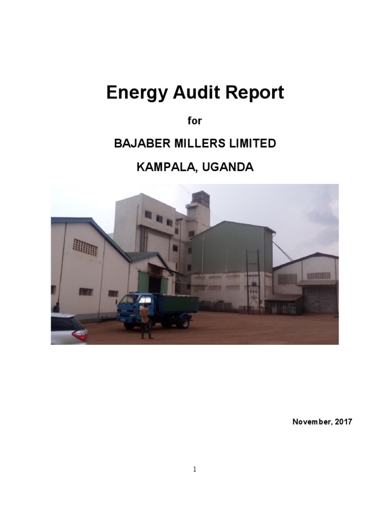 Energy - Audit - Draft Report - Bajaber Millers LTD v1 22 11 2017 | PDF ...