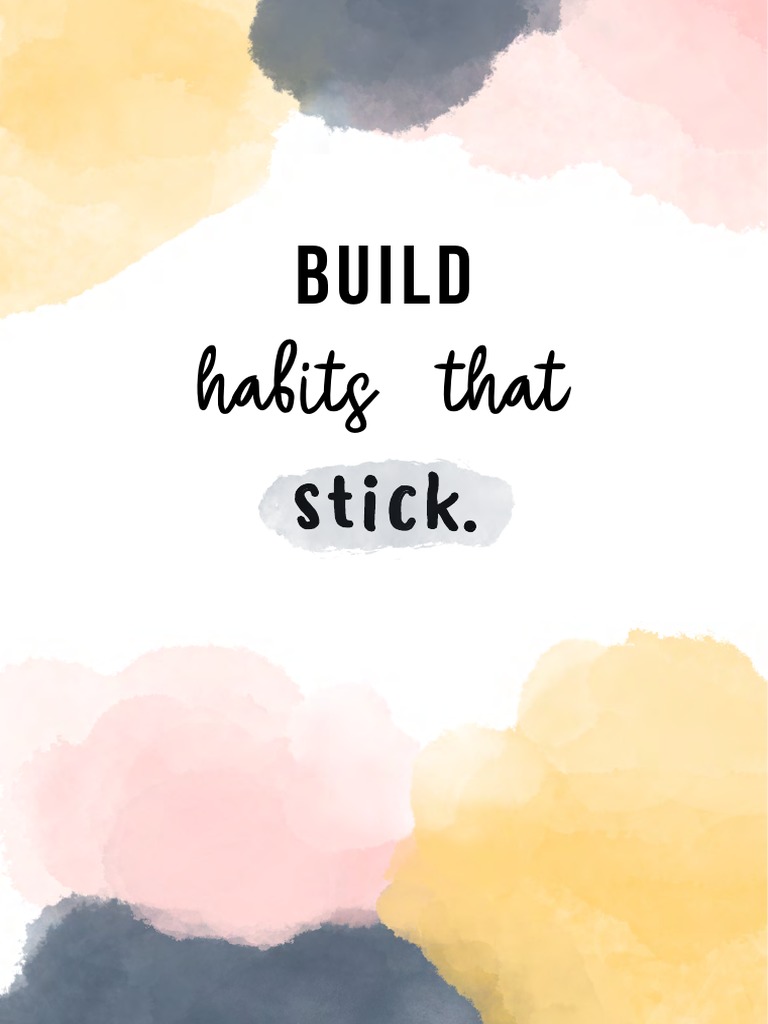 Build Habits That Stick Printable Workbook PDF | PDF