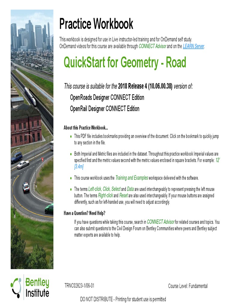 Quickstart For Geometry - Road - 2018R4-06-01 | PDF | 3 D Computer ...
