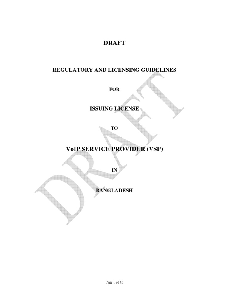 VSP Guidelines | Download Free PDF | Voice Over Ip | License