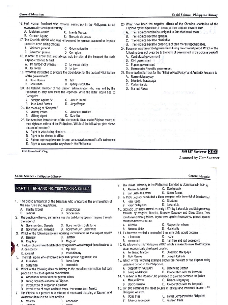 PNU GEN ED Part IV PDF | PDF
