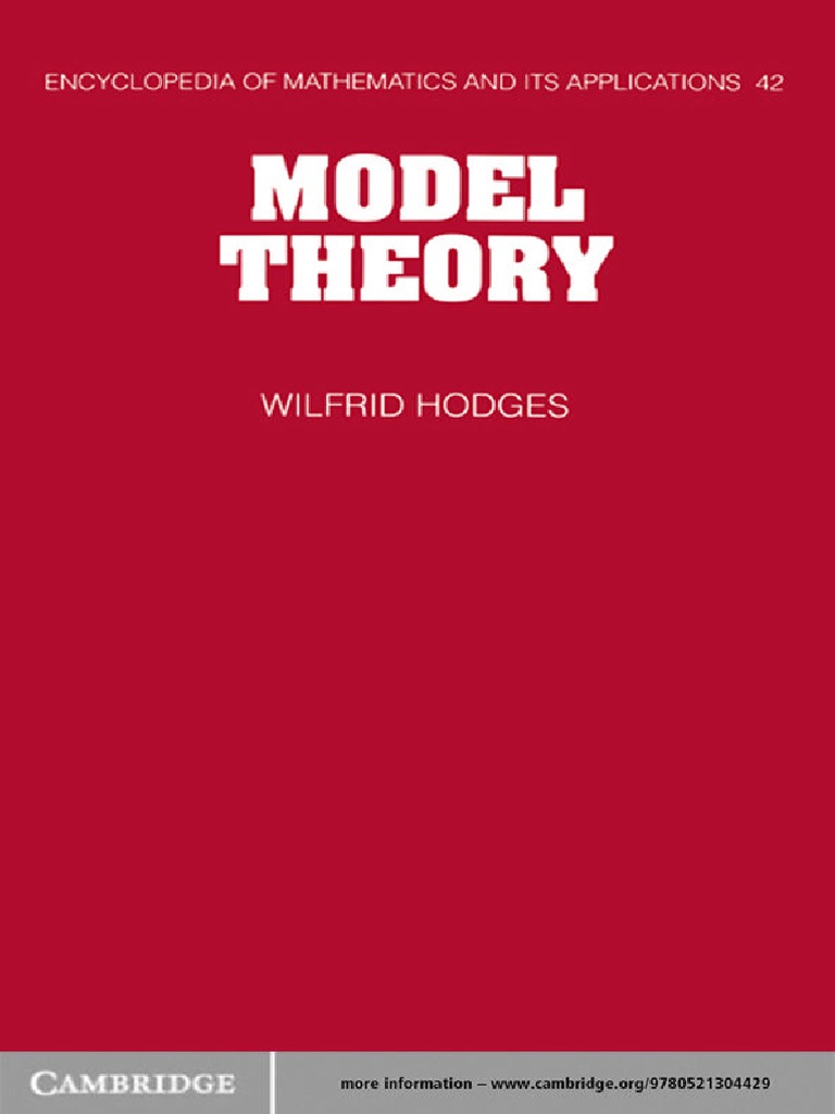Wilfrid Hodges - Model Theory | PDF | Group (Mathematics) | Field ...