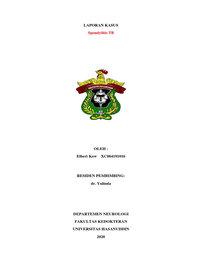 Lapsus Spondylitis TB | PDF