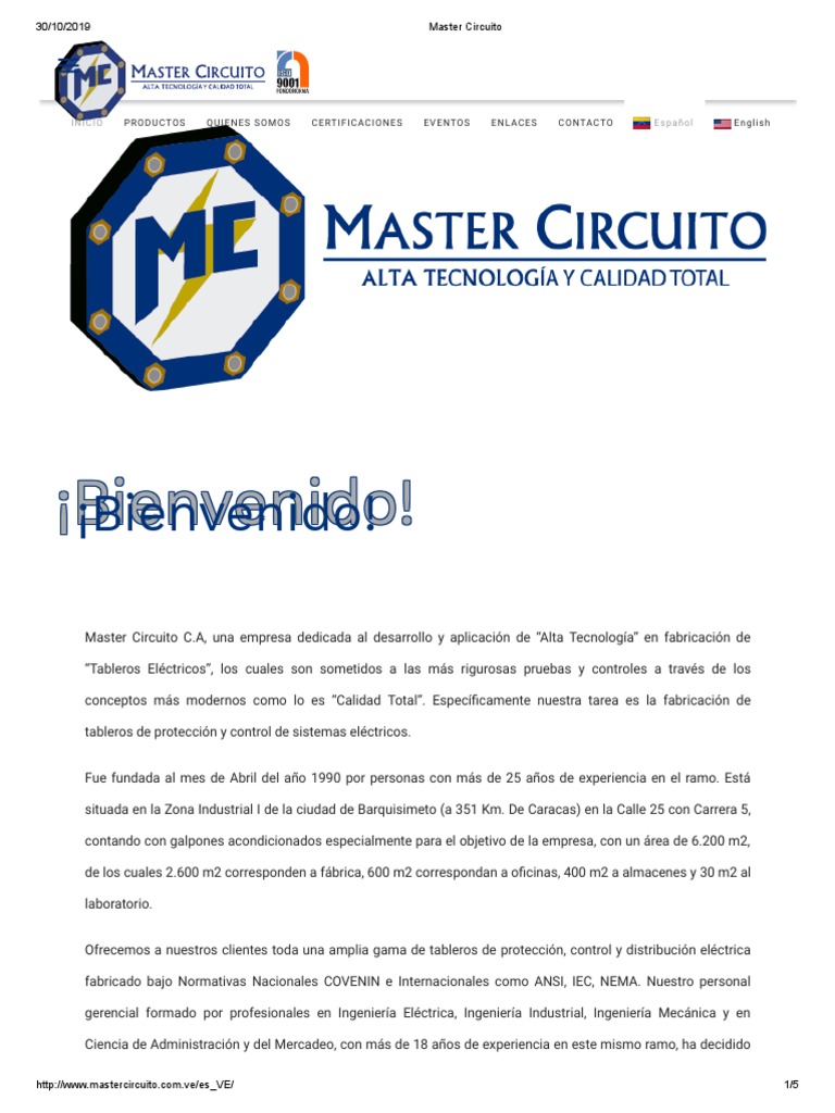 Master Circuito | PDF | Iso 9000 | Business