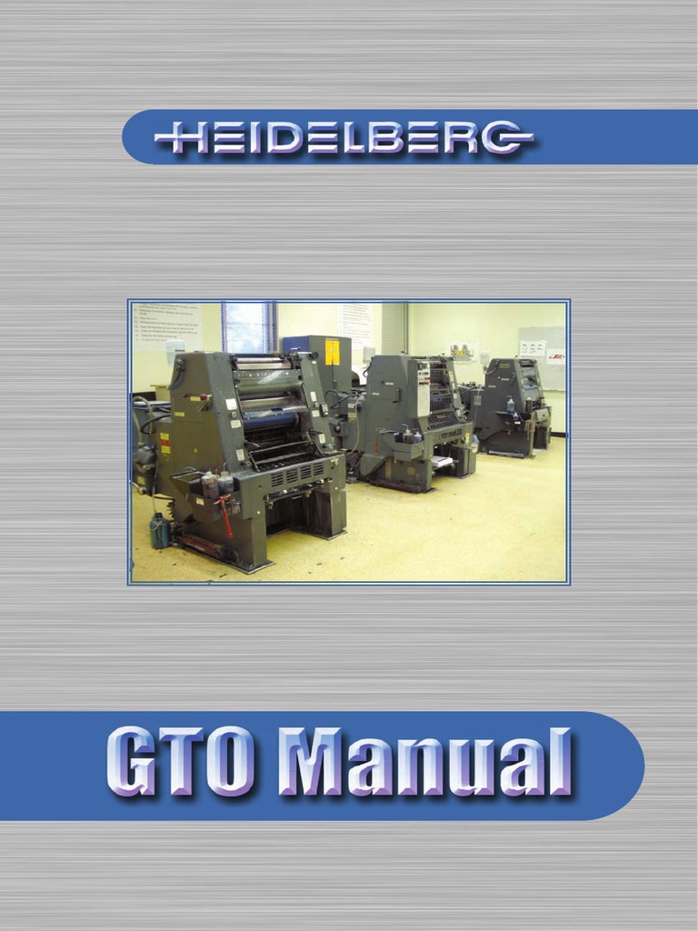 GTO Manual | PDF | Sheet Metal | Mechanical Engineering
