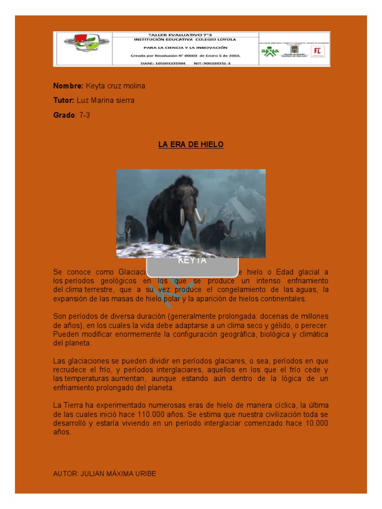 La Era de Hielo | Descargar gratis PDF | Era de Hielo | Cuaternario
