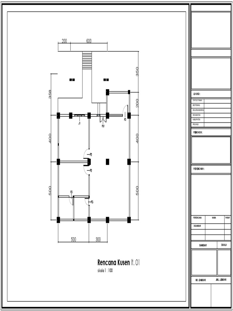 Rencana Kusen Dan Detail | PDF