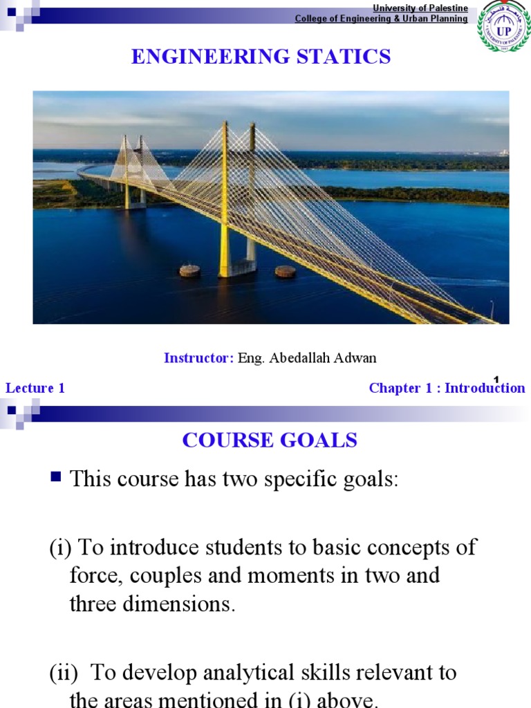 Engineering Statics: Instructor: Chapter 1: Introduction | PDF ...