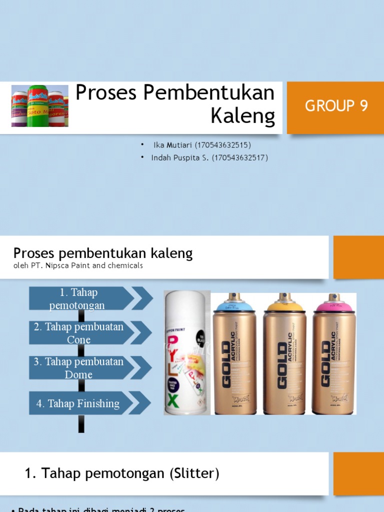 Kel. 9 Proses Pembentukan Kaleng | PDF