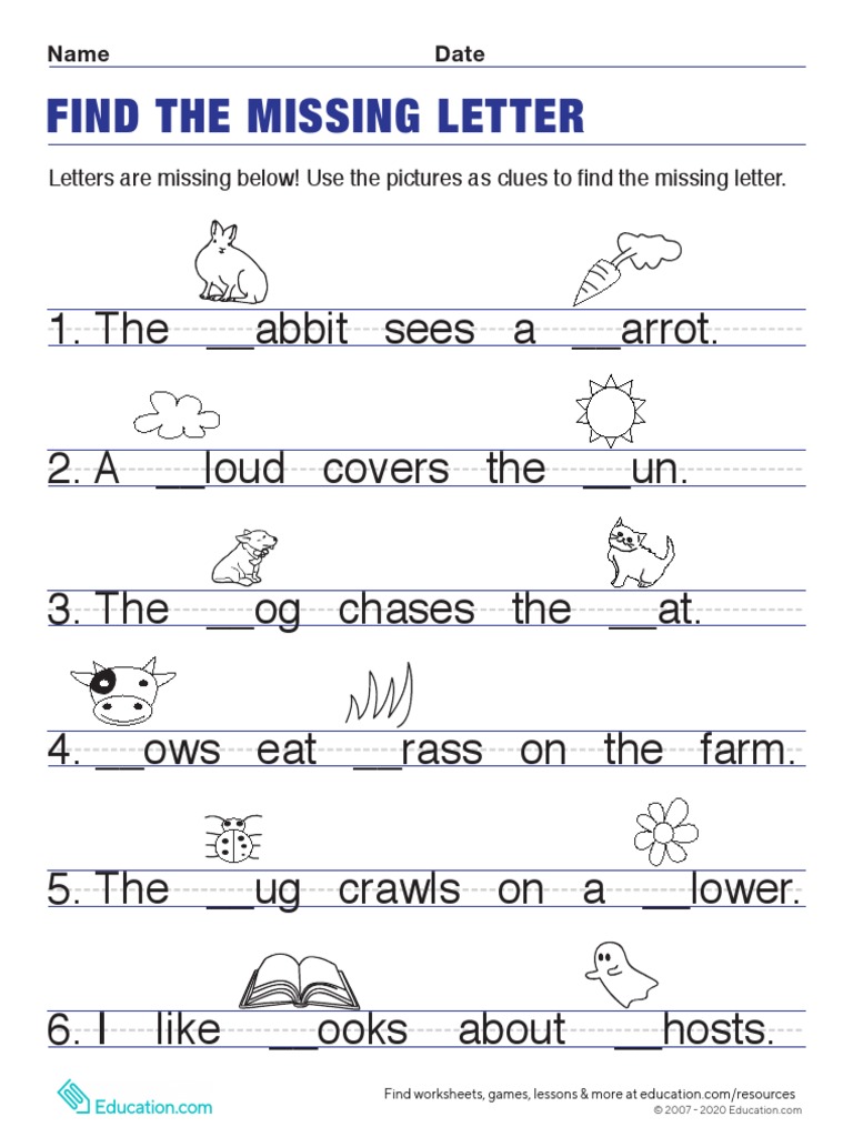 Find The Missing Letter | PDF