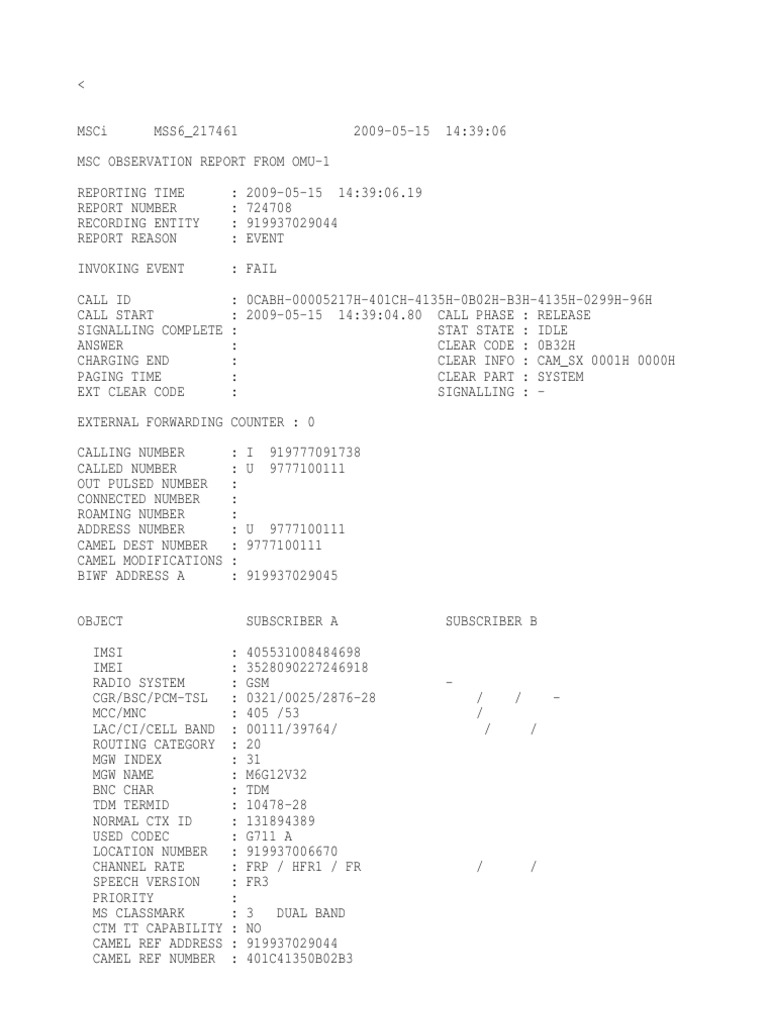 B32 MSS6 | PDF | Roaming | Gsm