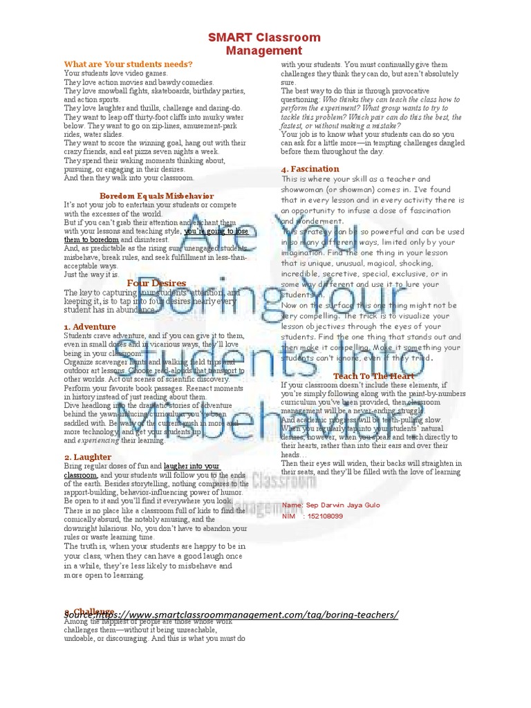 Smart Classroom Management | PDF