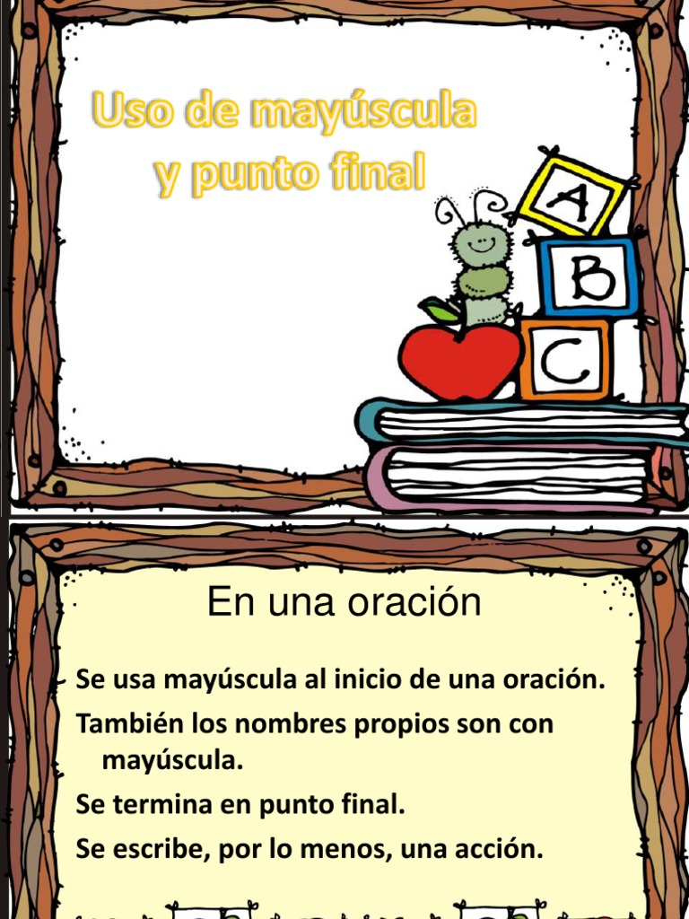 Uso de Mayúscula y Punto Final | PDF