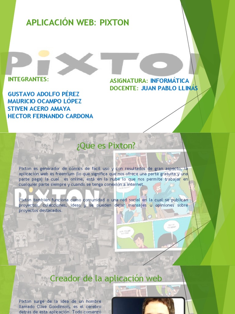 Exposición Pixton | PDF | Cómics | Red mundial
