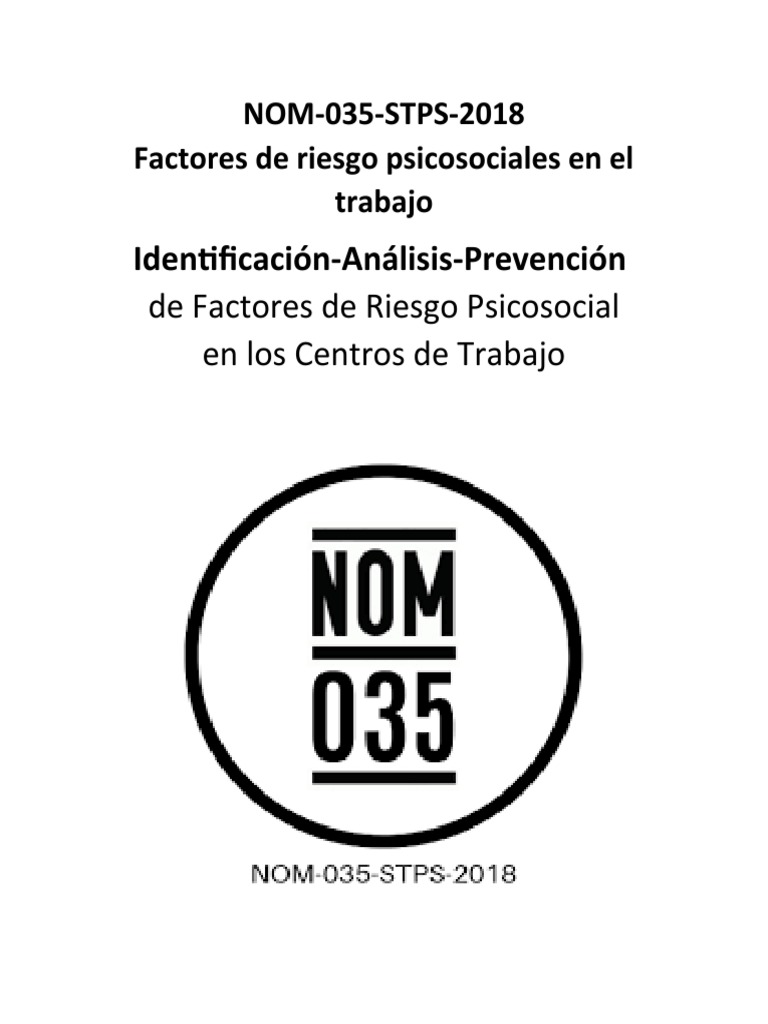 Portada Nom-035 | PDF
