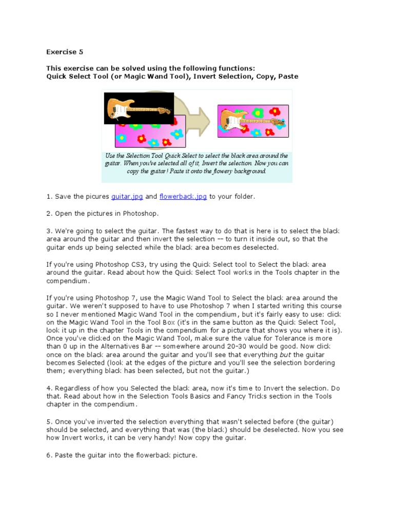 Exercise 5 This Exercise Can Be Solved Using The Following Functions ...