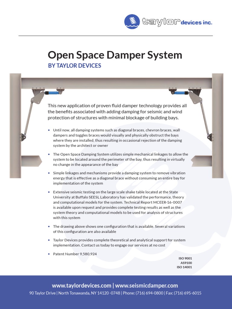 Taylor Open Space Damper System PDF | PDF