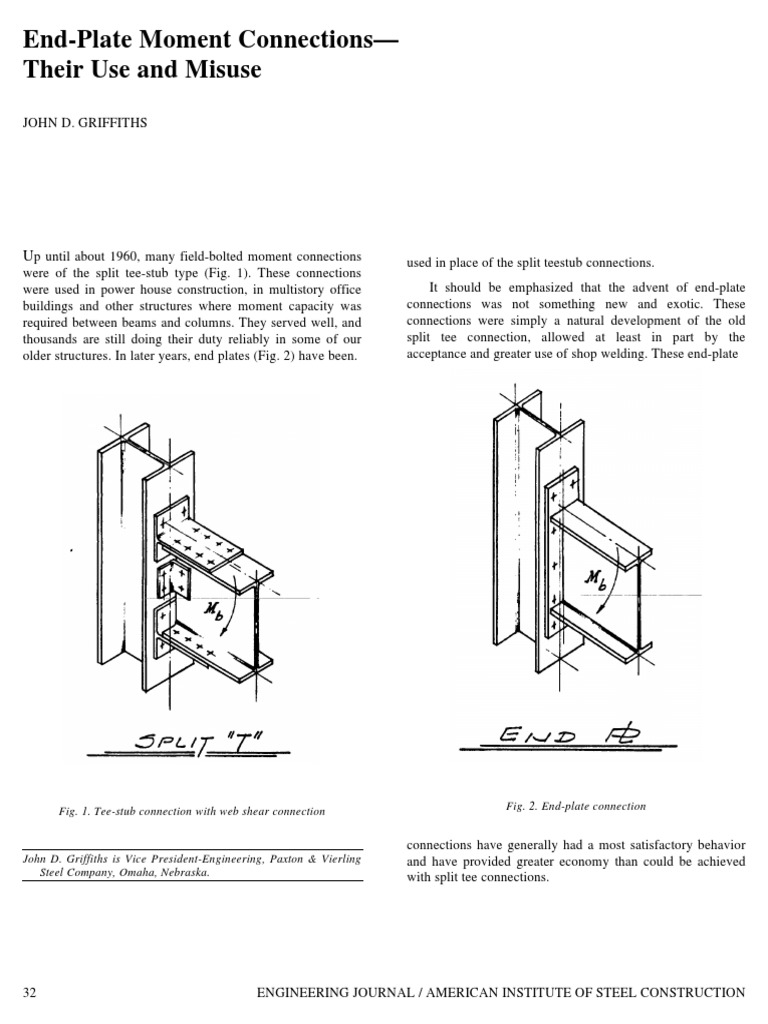 End-Plate Moment Connections-Their Use and Misuse PDF | PDF | Beam ...