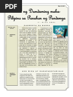 Feature Writing Filipino Example | PDF