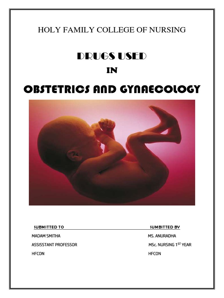 Drugs in Obstetrics and Gynecology Guide | PDF | Childbirth | Anemia