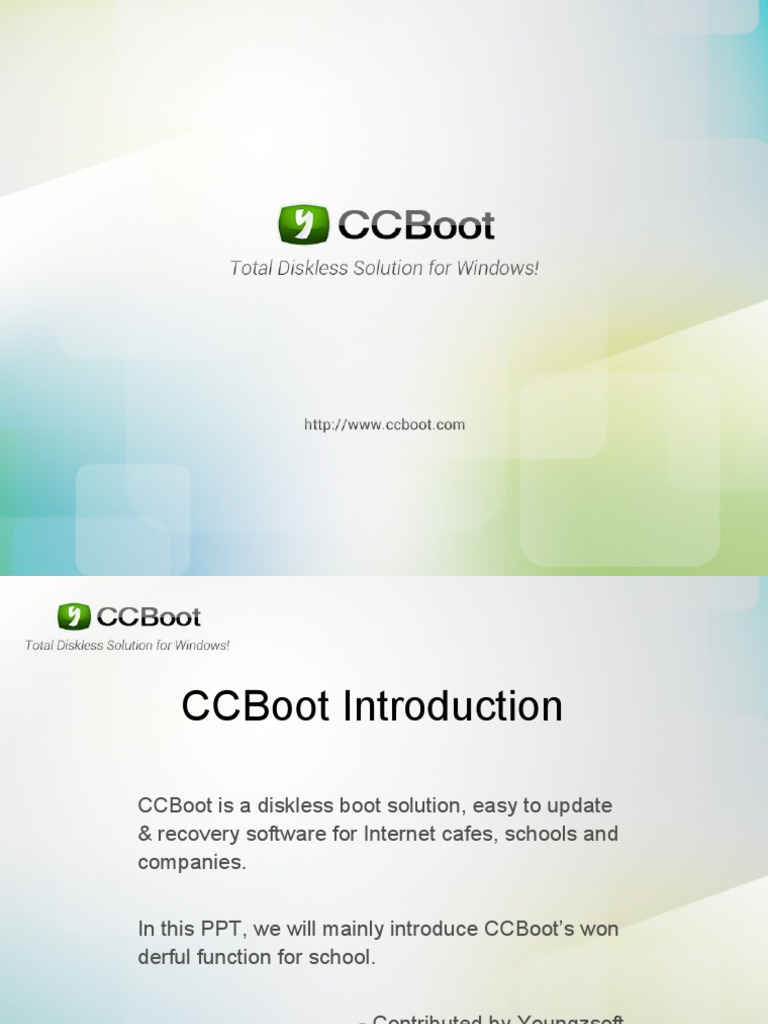 CCBoot Education Solution | PDF | Load Balancing (Computing) | Booting