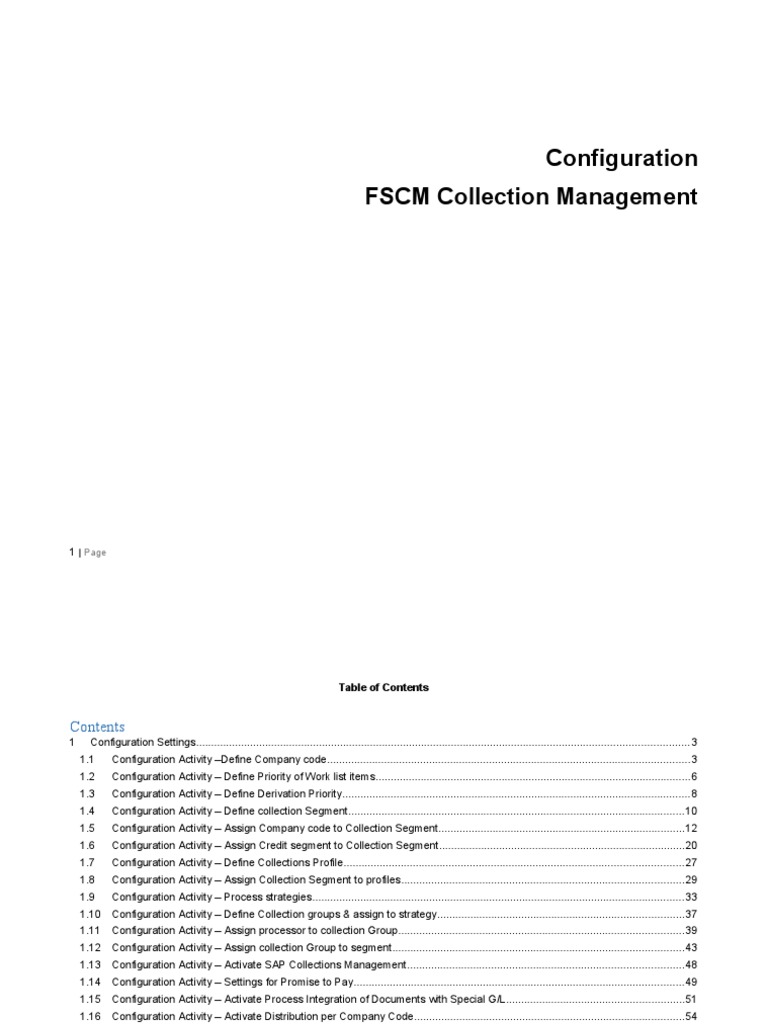 FSCM Collection Management Configuration | PDF | Information Technology ...