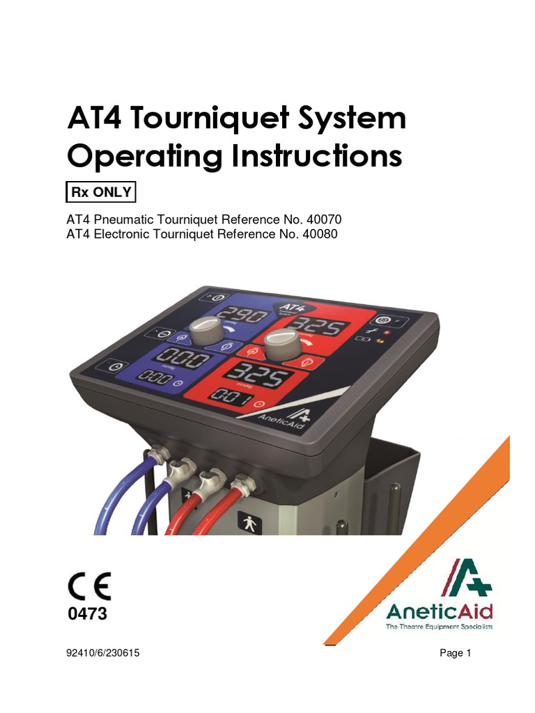 AT4 Tourniquet System Operating Instructions: RX Only | PDF | Radio | Hertz