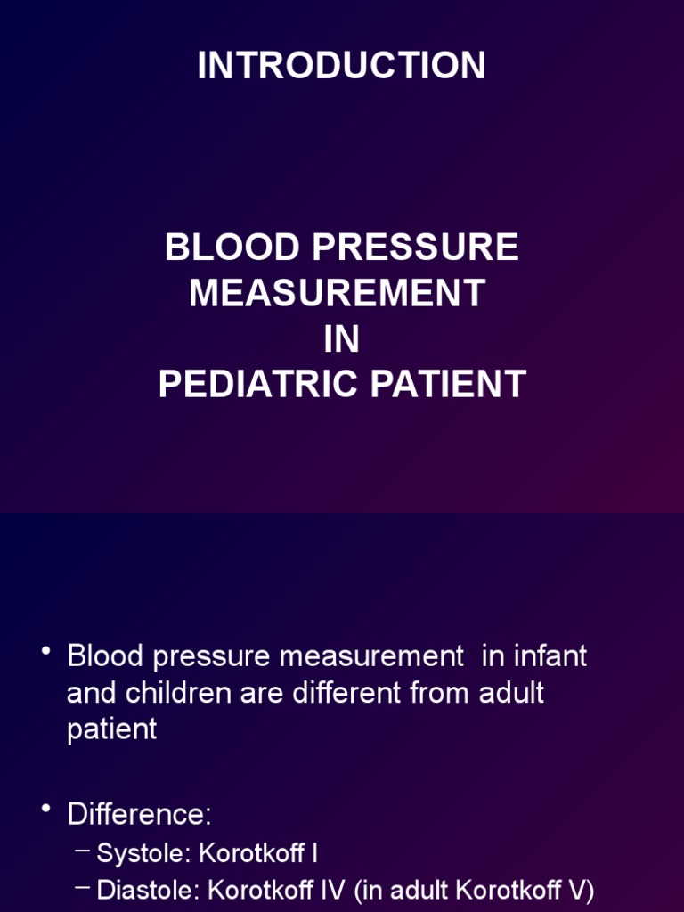 Pediatric Blood Pressure | PDF | Hypertension | Blood Pressure