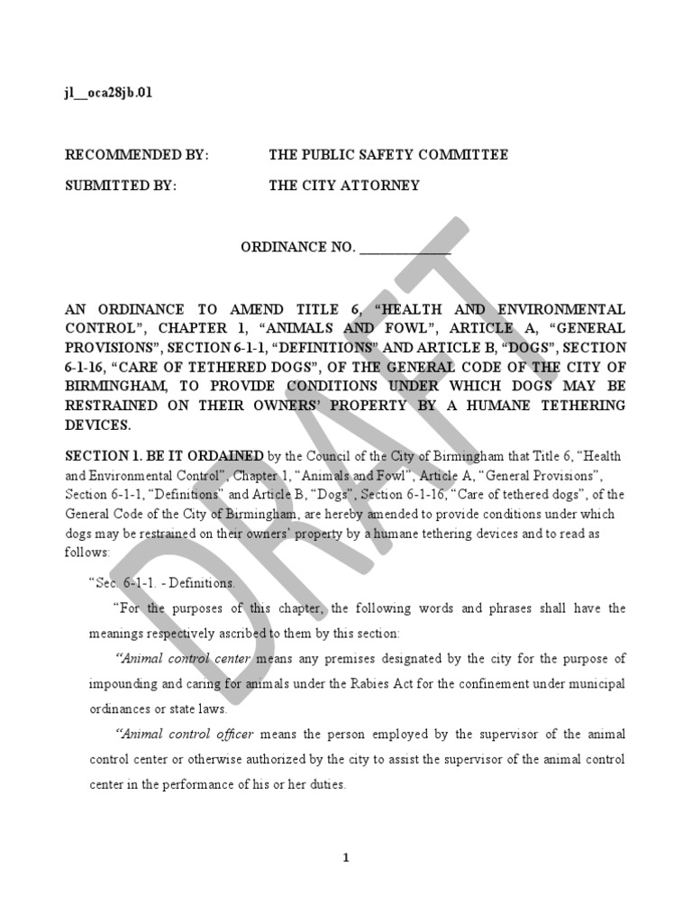 Birmingham Inhumane Treatment of Animals | PDF | Leash | Social ...