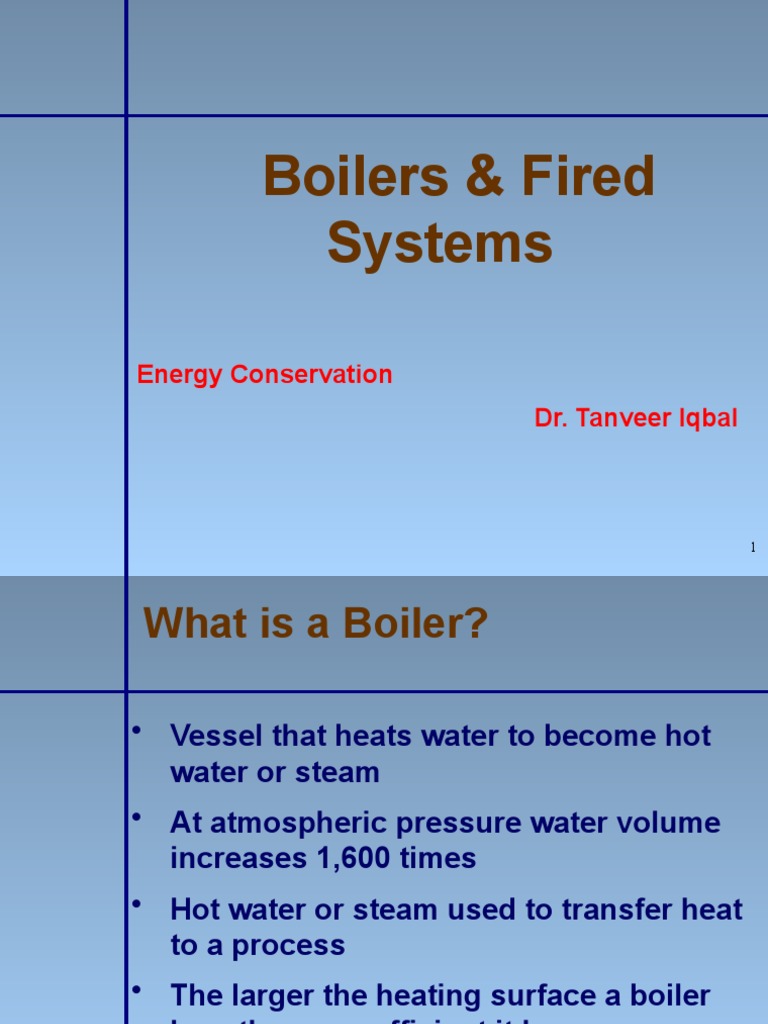 Lecture 5 Boilers and Fired Systems | PDF | Boiler | Heat Transfer
