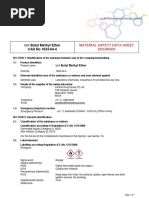 MtBE Safety Data Sheet Overview | PDF | Toxicity | Materials
