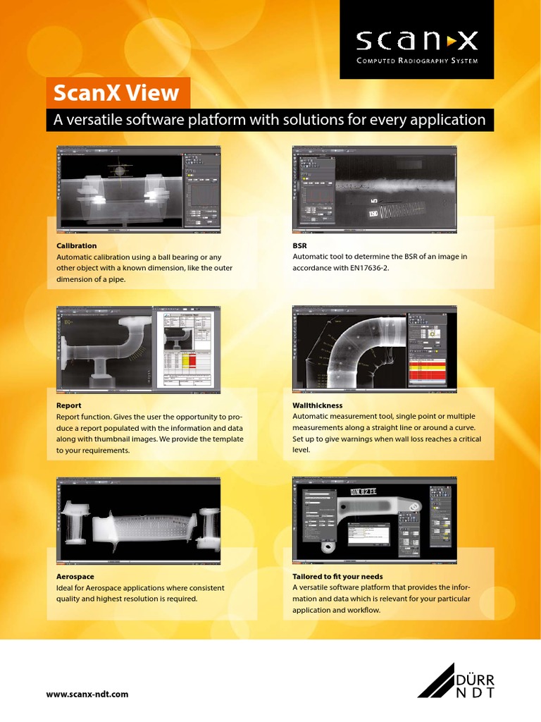 ScanX View: Calibration & Reporting Tools | PDF