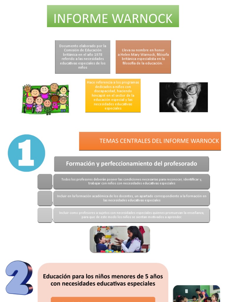 Informe Warnock | PDF | Educación especial | Conceptos psicologicos
