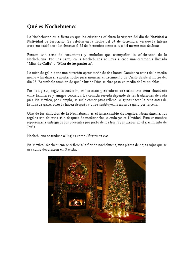 Qué Es Nochebuena | PDF