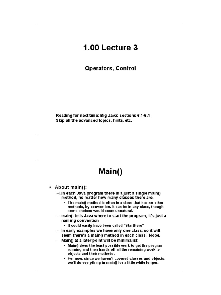 Operators Control About Main Pdf Boolean Data Type Control Flow