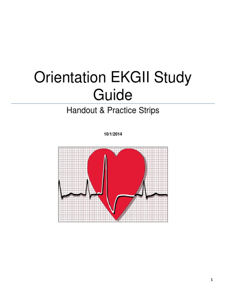 EKG Study Guide | PDF | Electrocardiography | Heart